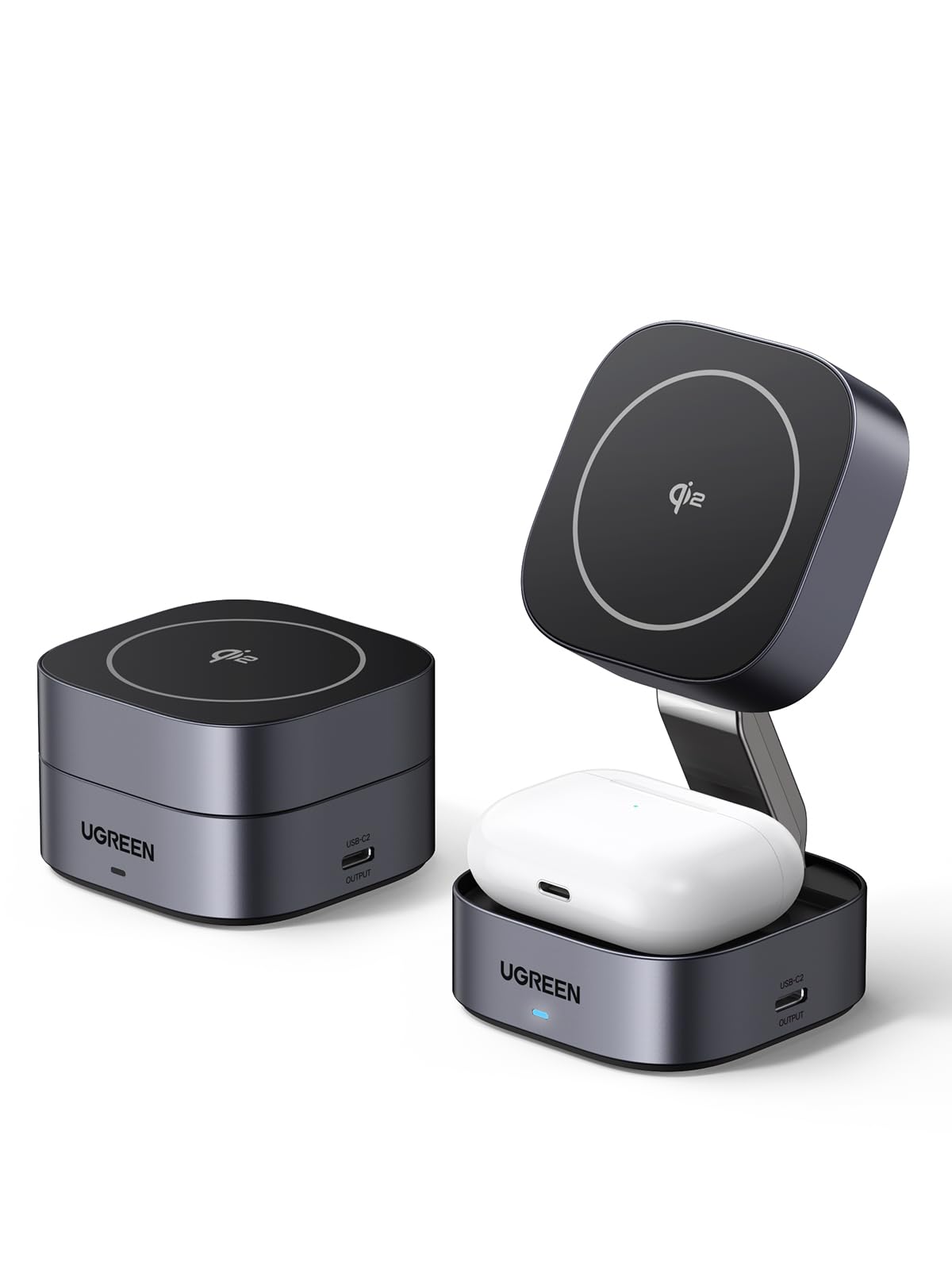 UGREEN 2-in-1 Magnetic Wireless Charger Qi2 15W – UGREEN Official Site